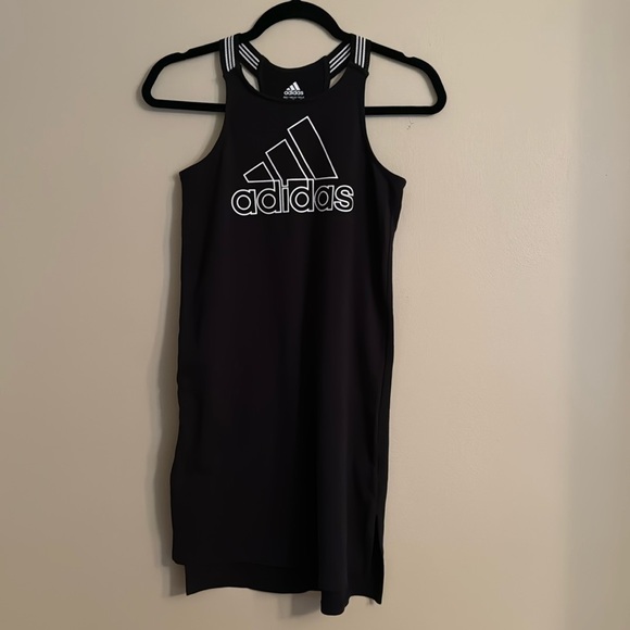 adidas | Dresses | Youth Adidas Dress Size Medium 12 Classic Black And ...